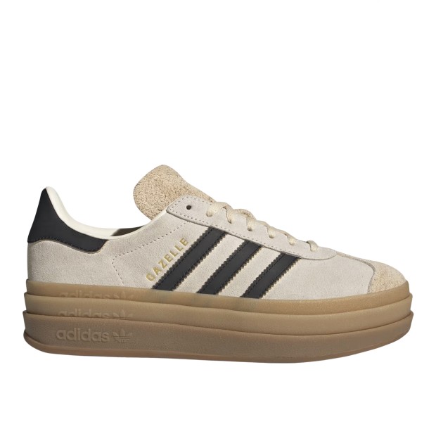 adidas Originals Gazelle Bold W Cream White / Core Black / Sand Strata ...