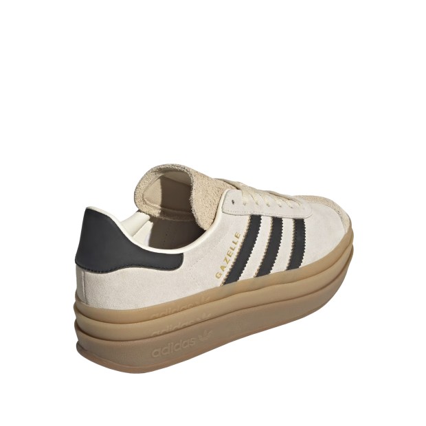 adidas Originals Gazelle Bold W Cream White / Core Black / Sand Strata ...